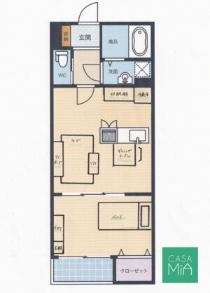 縦長1LDKの間取り、一人暮らしのレイアウトは？コツと実例を紹介 | ビル・土地の記事メディア